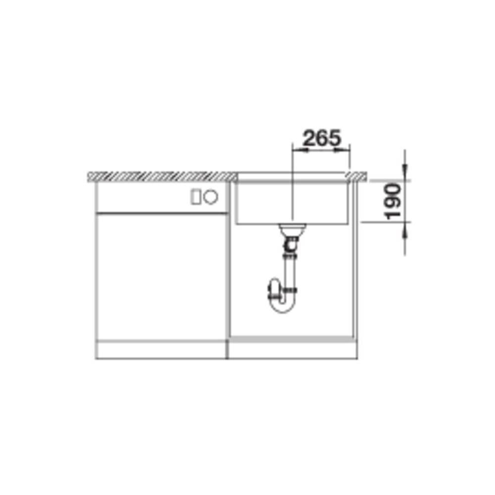 BLANCO Unterbaubecken ROTAN 500-U Silgranit online kaufen