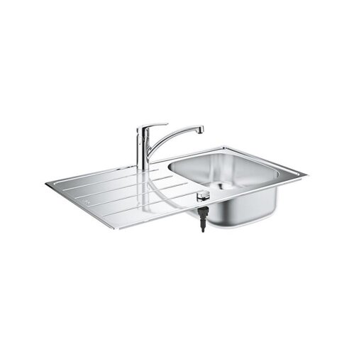 Grohe Einbauspülen-Set, K200 Edelstahlspüle + Eurosmart Armatur online ...