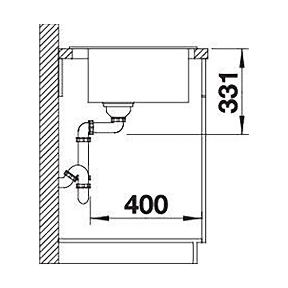 BLANCO Einbauspüle PLEON 6 Split Silgranit | InFino Ablaufsystem | ohne ...